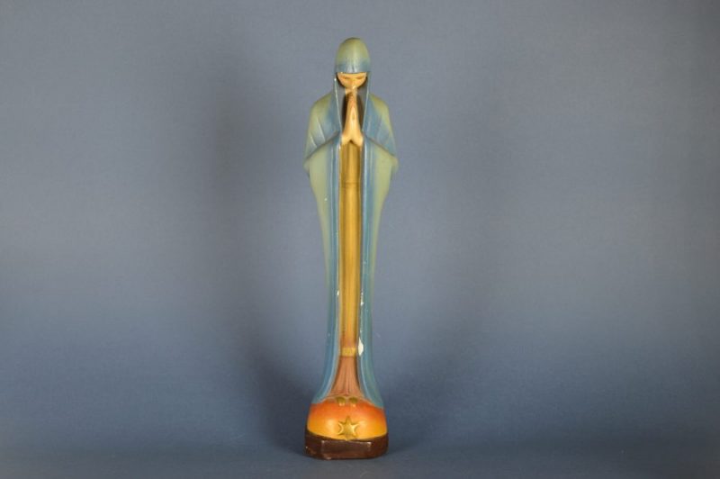 Maria met blauwe mantel biddend - Bodour